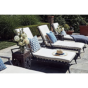 Mud Pie Blue Indigo Pillow, 20" x 20", Flower