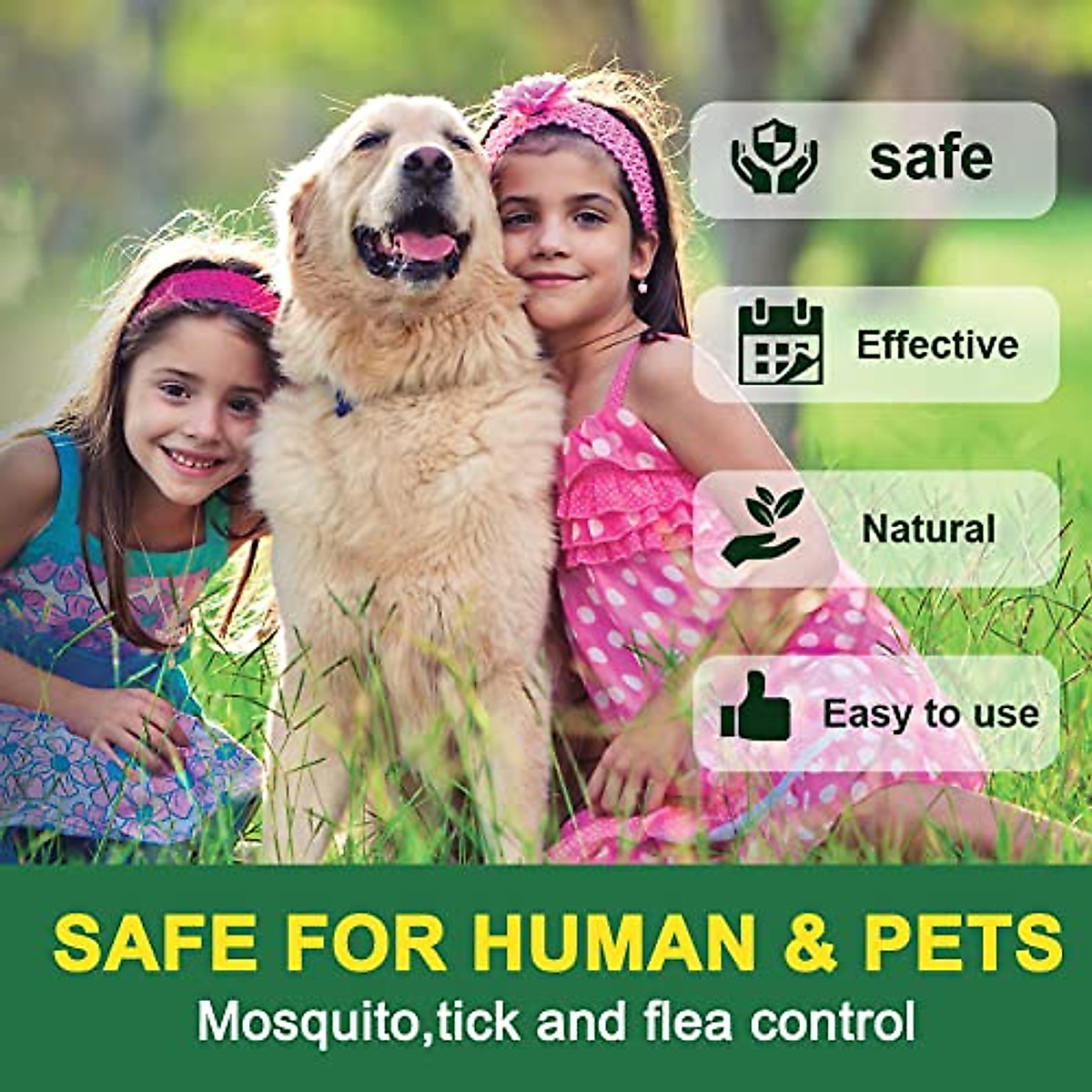 TSCTBA Mosquito Repellent for Patio, Natural Mosquito Repellent Outdoor and Indoor, Powerful Mosquito Repellent for Yard, Mosquito Control, Environmental Friendly - 8 Packs