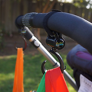 Cheekie Monkie Heavy Duty Stroller Hooks, Multi-Purpose Hooks (2 Pack)