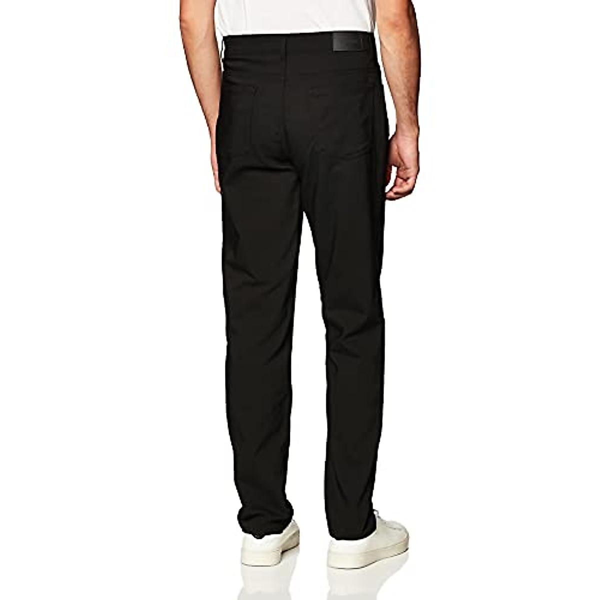 Calvin Klein Men Move 365 Stretch Slim Fit Wrinkle Resistant Tech Woven Pant, Black, 32x32