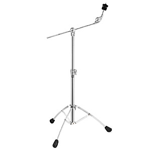 Starfavor Boom Cymbal Stand Single Braced with Non-Slip Rubber Feet and Memory Lock Limiter, Adjustable Height 22"-49" (ST 700)