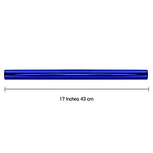 RUSPEPA Royal Blue Metallic Wrapping Paper - Solid Color Paper Perfect for Wedding, Birthday, Christmas, Baby Shower - 17 Inches X 32.8 Feet