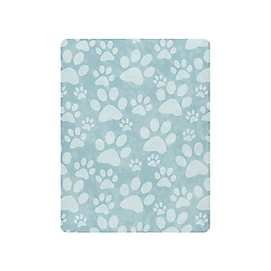 Doggy Paw Print Baby Crib Sheets Soft Toddler Bed Sheets Breathable Mattress Cover Toddler Sheets for Boys Girls Nursery Stroller Crib Mattress, 52 * 28 * 9in