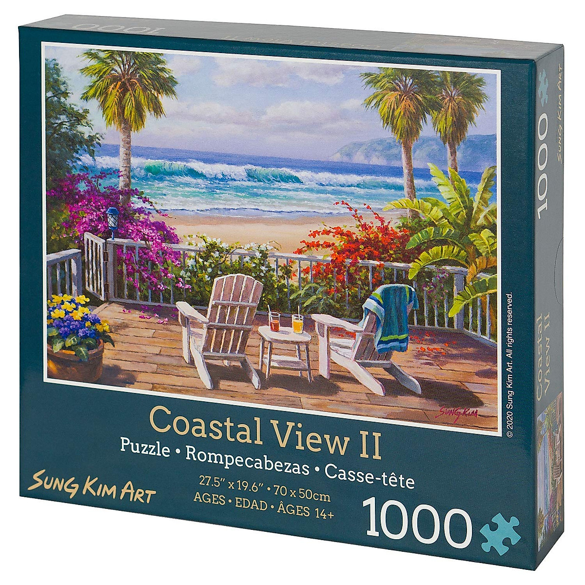 Sung Kim Art - Jigsaw Puzzle 1000 Piece for Adults (Coastal View II)