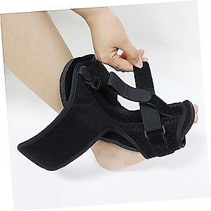 Healifty 1 Set Night Splint Night Sleeping Foot Splint Elastic Dorsal Night Splint Plantar Fasciitis Night Splint Black Fixed Ankle Brace Ankle Sprain Support Foot Fracture Brace Foot Drop