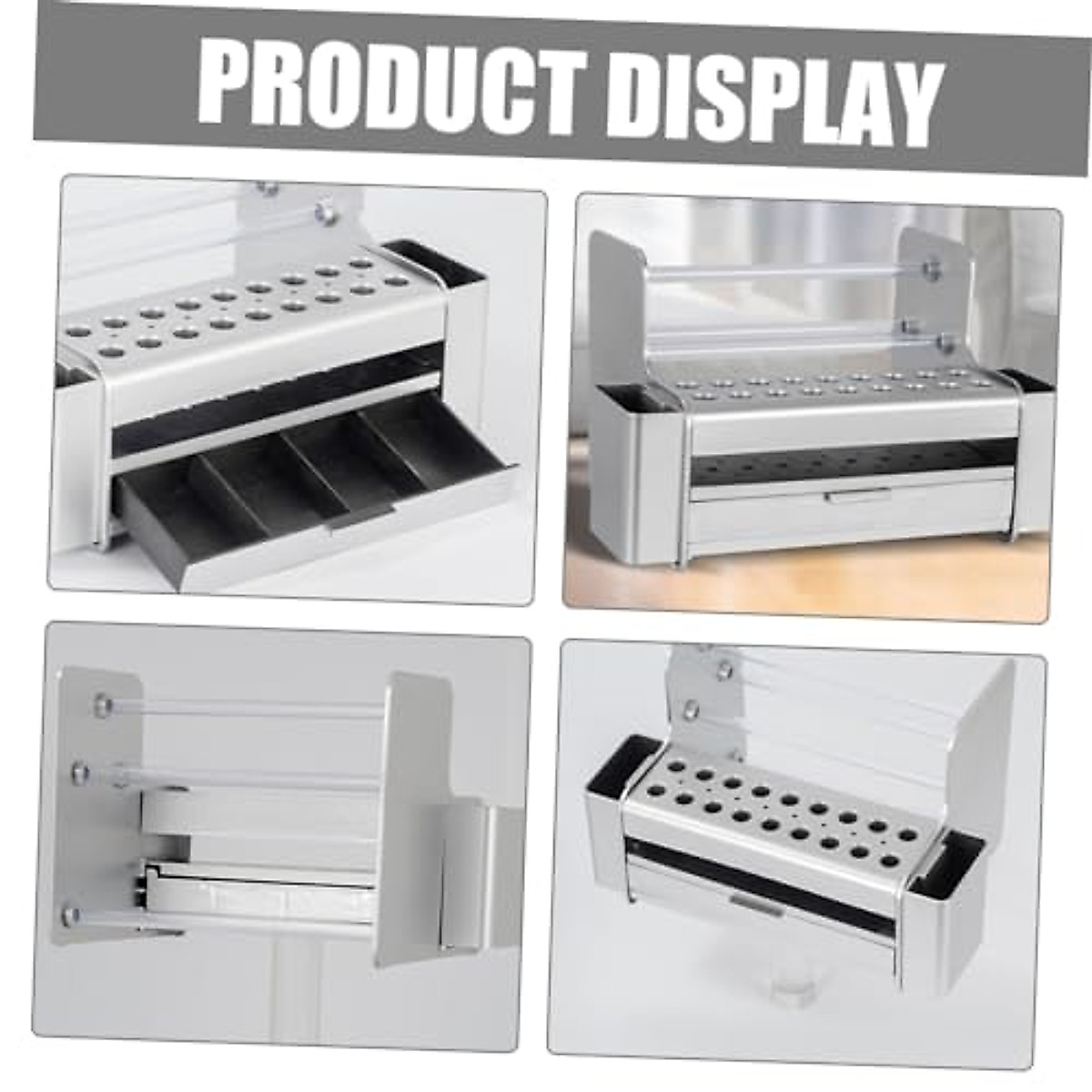 WHAMVOX Screwdriver Tool Storage Rack Silver or Pvc Portable Tool Organizer Rack Pe Tool Organizer Holder Tool Organizer Rack with Drawer