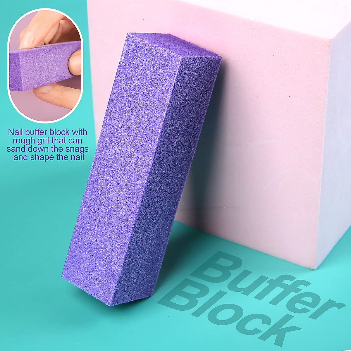 Teenitor Nail Gel Remover Tools Kit with Nail Remover Clips, Nail Remover Pads, Cuticle Oil, Nail Brushes, Nail File Buffer Block, Cuticle Peeler, Cuticle Pusher