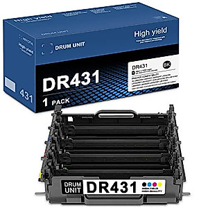 1 Pack DR431CL DR-431CL High Yield Compatible Drum Unit Replacement for Brother DR431CL HL-L8360CDW L8260CDW L9310CDW MFC-L8610CDW Series Printer (DR431CL 1PK) - Toner Not Include