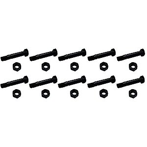 Raisman Shear Pins & Nuts (2" x 5/16") for Snow Blowers Compatible with Ariens Part 52100100 (10-Pack)