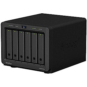 Synology DiskStation DS620slim iSCSI NAS Server with Intel Celeron Up to 2.5GHz CPU, 6GB Memory, 6TB (6 x 1TB) SSD Storage, DSM Operating System