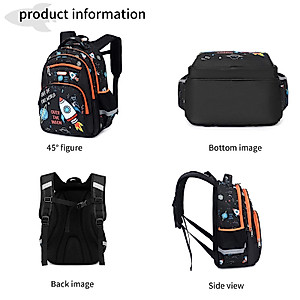 Kids Backpack for Boys Elementary Kindergarten Preschool School Bag 16 inch Multifunctional Cute Large Capacity