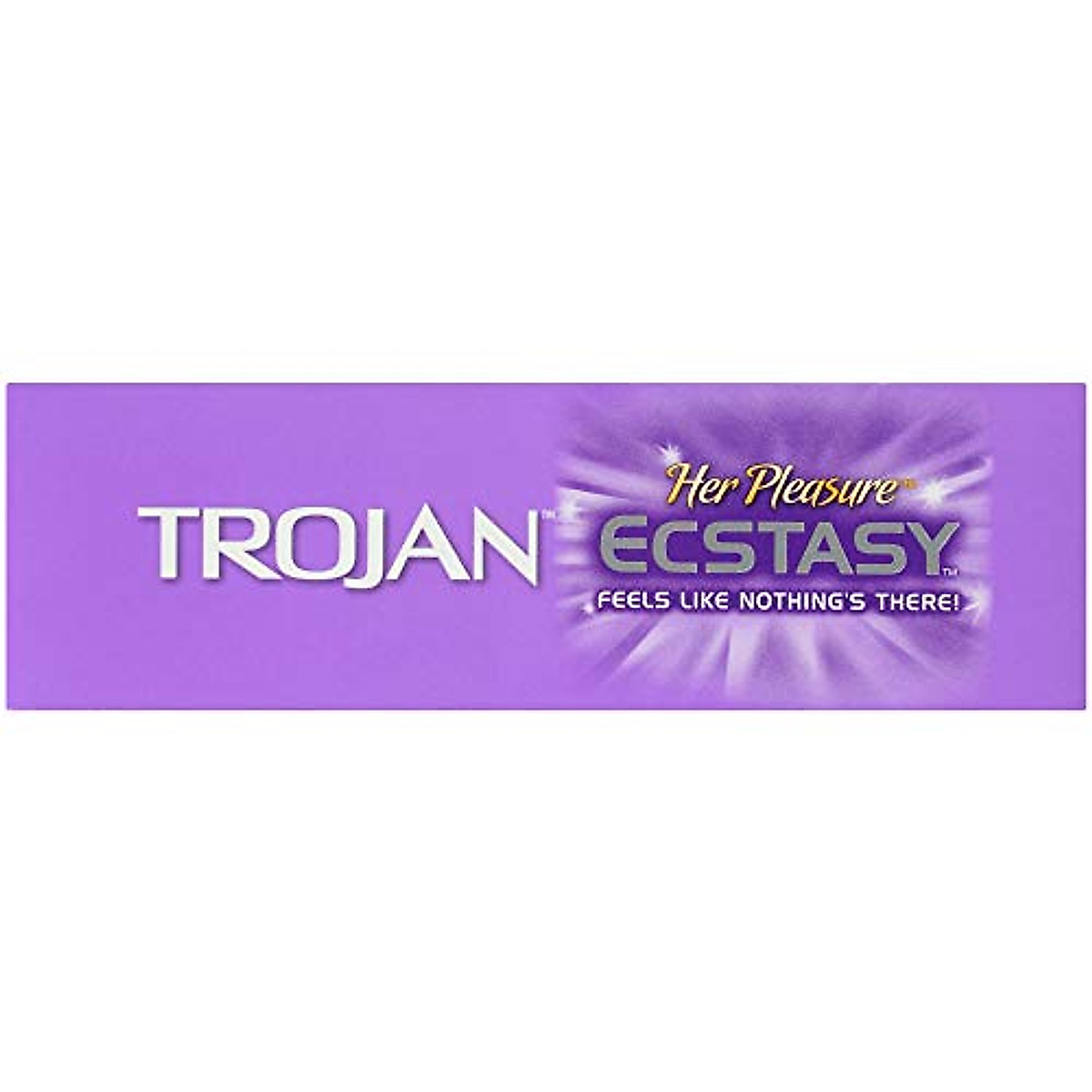 Trojan Her Pleasure Ecstasy Lubricated Condoms - 10 Count (Packaging May Vary)