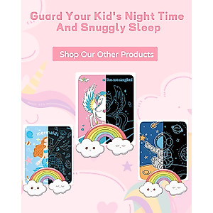 Ikowo Glow in The Dark Unicorn Blanket, Unicorn Gifts for 2 3 4 5 6 7 8 9 10 Year Old Girl, Soft Pink Unicorn Throw Blanket Birthday Easter Toys for Girls Age 6-8, 50'' x 60''