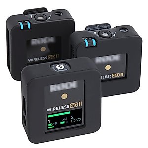 YOUSHARES Silicone Case Compatible with RODE Wireless Go 2 Accessories RODE Wireless go II MIC Silicone Protect Case Cover (3PCS Black)