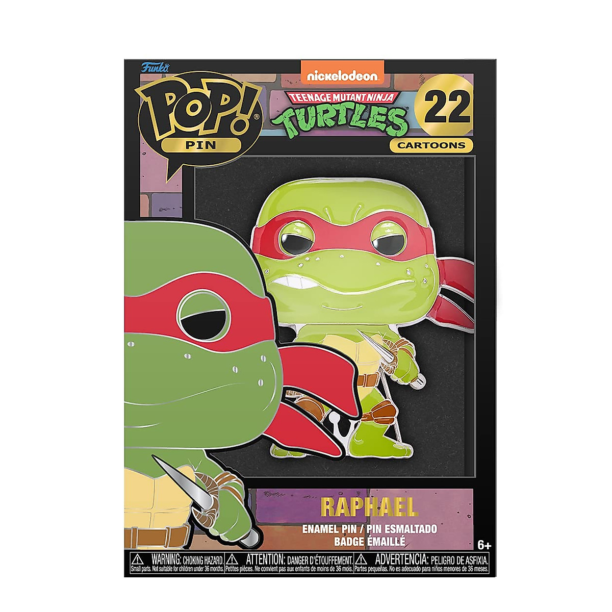 Funko Pop! Pin: Teenage Mutant Ninja Turtles - Raphael, Glow in The Dark
