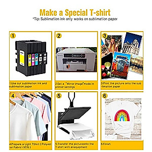 F FINDERS&CO SG400 SG800 Sublimation Ink Cartridge High Yield Compatible for Sawgrass Virtuoso SG 400 SG 800 Printer (2 Black, 1 Cyan, 1 Magenta, 1 Yellow, 5-Pack)