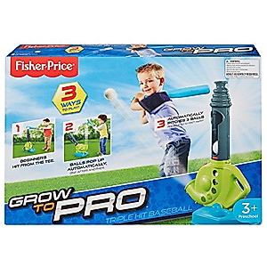 Fisher-Price Grow-to-Pro Triple Hit Baseball