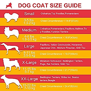 Dog Winter Coat Dog Jacket for Small Medium Dogs Cold Weather Coats Dog Snowsuit with D-Rings and Dog Leash Reflective Dog Cat Clothes Vest Waterproof Windproof Warm Pet Dog Puffer Jacket Coats Red L