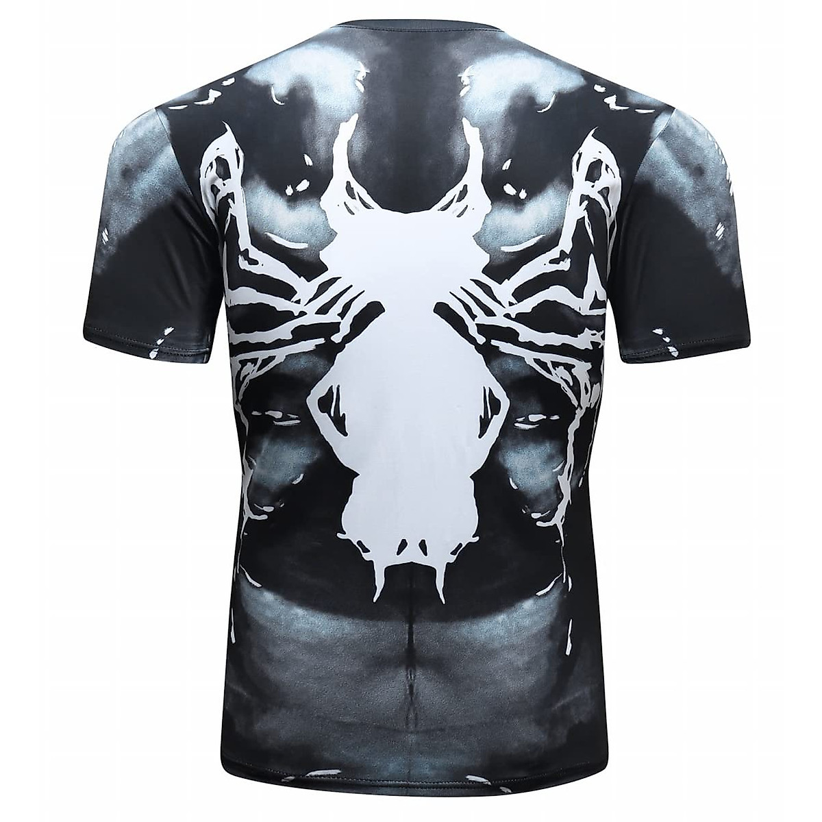 Red Plume Men's Compression Shirt Short Sleeve Base layer Tops Cool Dry T Shirts (Style b, L)