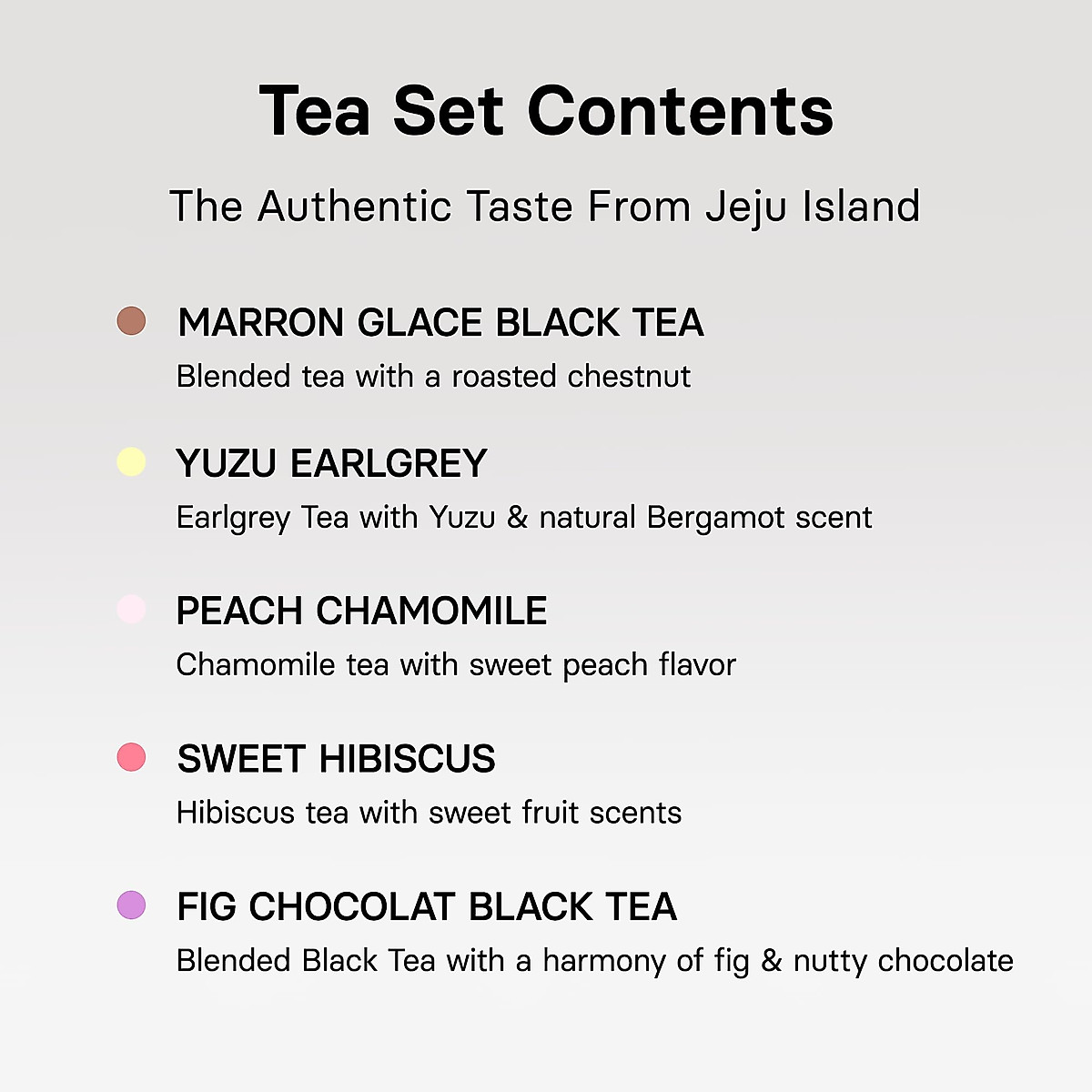 OSULLOC Premium Tea Collection Gift Set, Premium Organic Pure & Blended Tea from Jeju, Tea Bag Series 40 count, 8 flavors x 5 EA