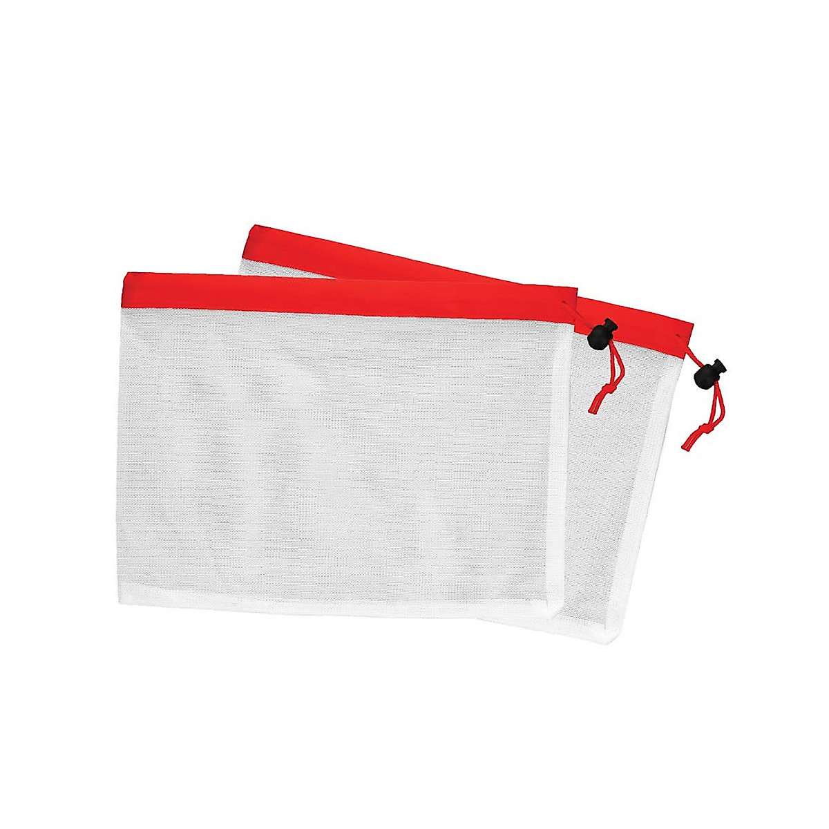 Reusable Produce Bags (Set of 6) Machine washable Breathable mesh design - Transport, Store & Organize Fruits and Vegetables | Color-Coded, Washable, Durable