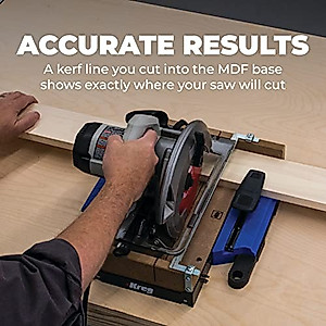 Kreg KMA4100 Crosscut Station - For Miter Saw Results - Variable Circular Saw Guide - Portable Crosscut Station - Carpentry Tools & Accessories