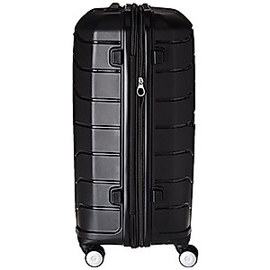 Samsonite Freeform Hardside Expandable with Double Spinner Wheels, Checked-Medium 24-Inch, Black