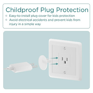 Baby Proofing Child Safety Strap Locks + Child Proof Outlet Covers (6+6 Pack) - Safety Locks for Baby with 3M Adhesive - Child Proof Cabinet Latches for Drawers, Fridge, Toilet - No Drilling (Green)