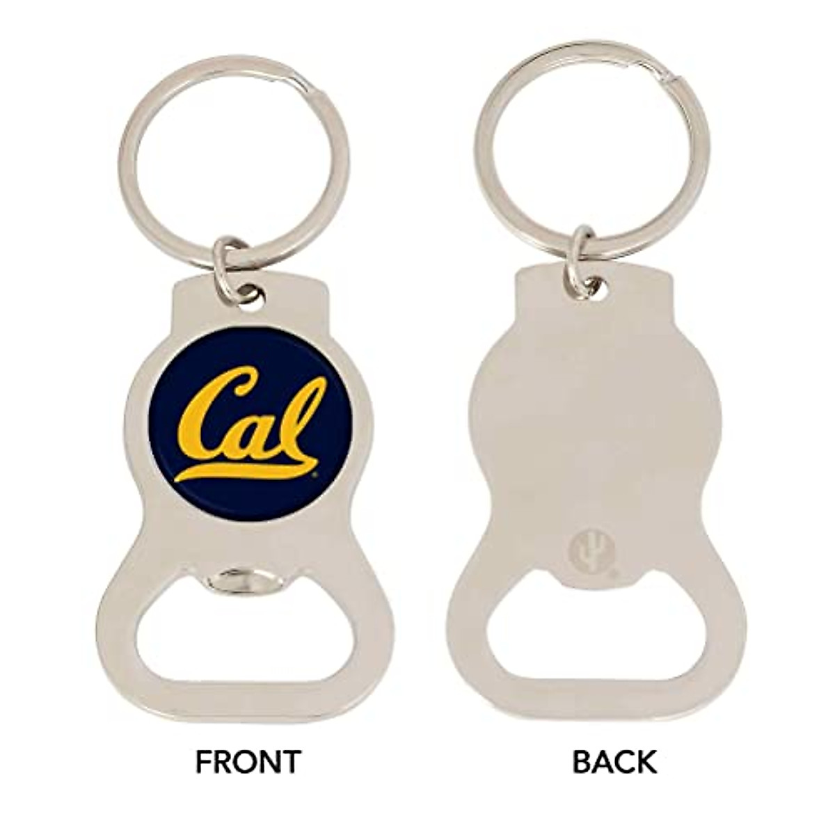 Berkeley University of California Bottle Opener KeychainGolden Bears Cal UC Car Keys (Silver Bottle)