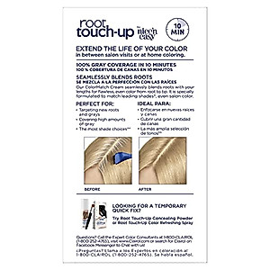 Clairol Root Touch-Up by Nice'n Easy Permanent Hair Dye, 10 Extra Light Blonde Hair Color, Pack of 2