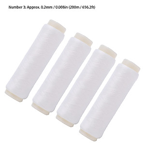 Bait Line, Fishing Accessory Nylon Bait Line 4pcs 100/200m Nylon Fishing Rubber Band Line High Elastic Fishing Accessories for Freshwater Fishing(number 3)