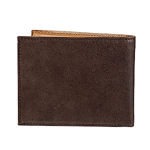 Levi's Men's RFID Blocking Passcase Wallet, Deep Brown, One Size