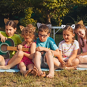 Hoemwarm Animal Ears Headband Assortment - Cheetah, Zebra, Leopard Ears Hairbands for Forest Theme Birthday, Cosplay Party Decorations and Supplies (24 Pieces)