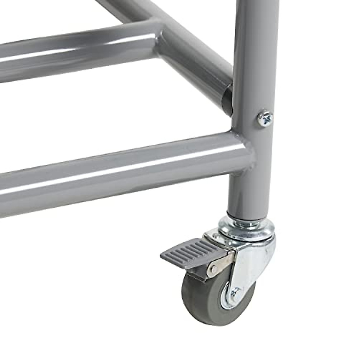 ECR4Kids The Surf Storage Rack, Stores 10 Portable Lap Desks, Flexible Seating, Silver