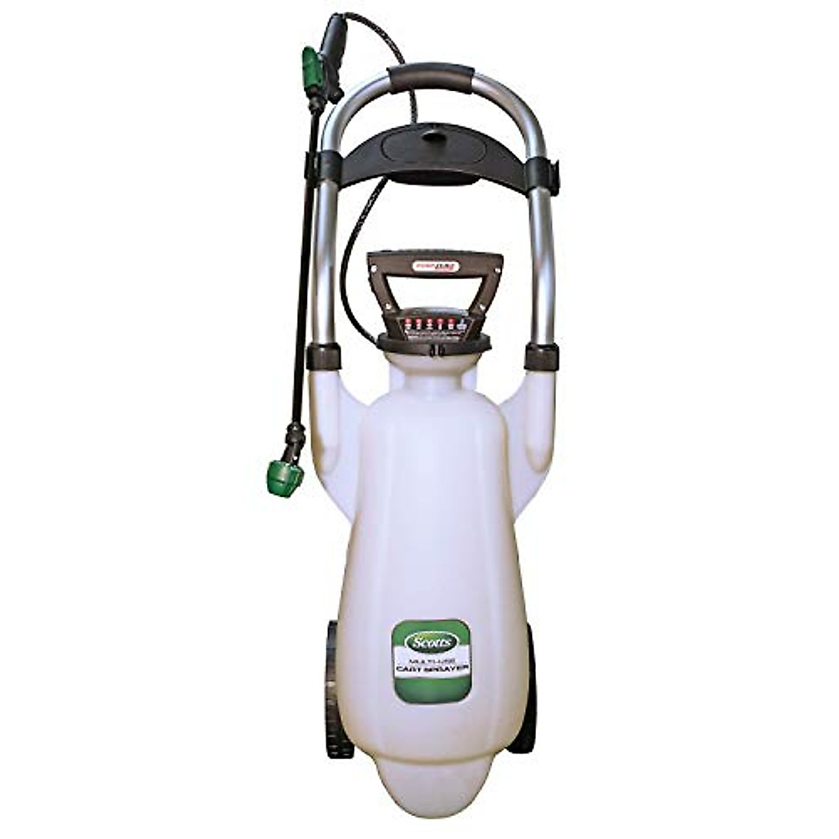 Scotts 190617 Lithium-ion Pump Zero Wheeled Sprayer, 3 Gallon, 3-Gallon, Powered Cart