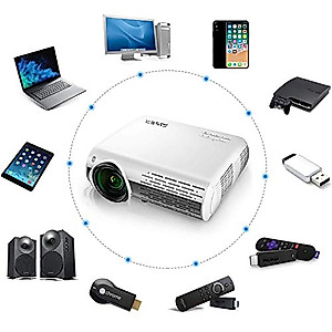 YABER Y30 Native 1080P Projector 9500L Brightness Full HD Video Projector 1920 x 1080, ±50° 4D Keystone Correction Support 4k & Zoom,LCD LED Home Theater Projector Compatible with Phone,PC,TV Box,PS4