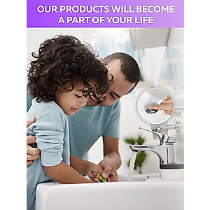 Premium Pop Up Drain with Overflow 1.6"- 1.9" Universal Bathroom Drain Kit - Chrome Bathroom Sink Drain with Overflow All Metal Rustproof Brass and 304 Stainless Steel - Push Button Sink Drain