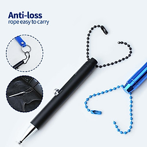 Stylus Pens for Touch Screens, Abiarst Portable High Precision Capacitive Stylus for iPad iPhone Samsung Galaxy All Universal Touch Screen Devices (5-Pack(Black/White/Blue/Silver/Rose Gold))