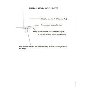 Draft Decor Draft Stopper Flue-ZEE Flue Cover (10" Diameter Flue Cover fits flues up to 8" Diameter)