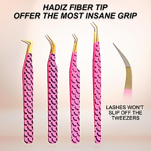Fiber Tip Eyelash Extension Tweezers (‎Art Colour)