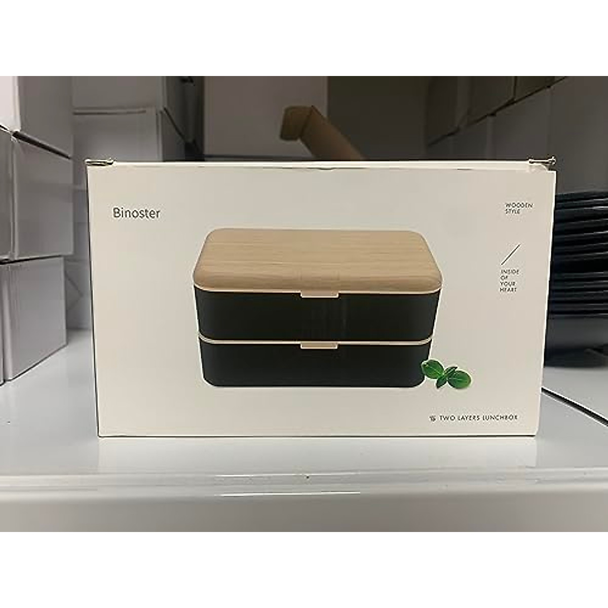 Original Bento Box Lunch Box Japanese Style 2 Layer Food Containers with Utensils Spoon and Fork Bundle Divider Salad Box for Men Women(White)