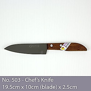 Kiwi 4" Sharp Pairing Knife, with wood Handle # 503