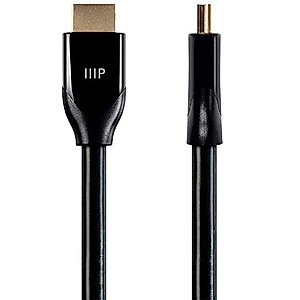Monoprice High Speed HDMI Cable - 3 Feet - Black (3 Pack) Certified Premium, 4K@60Hz, HDR, 18Gbps, 28AWG, YUV 4:4:4