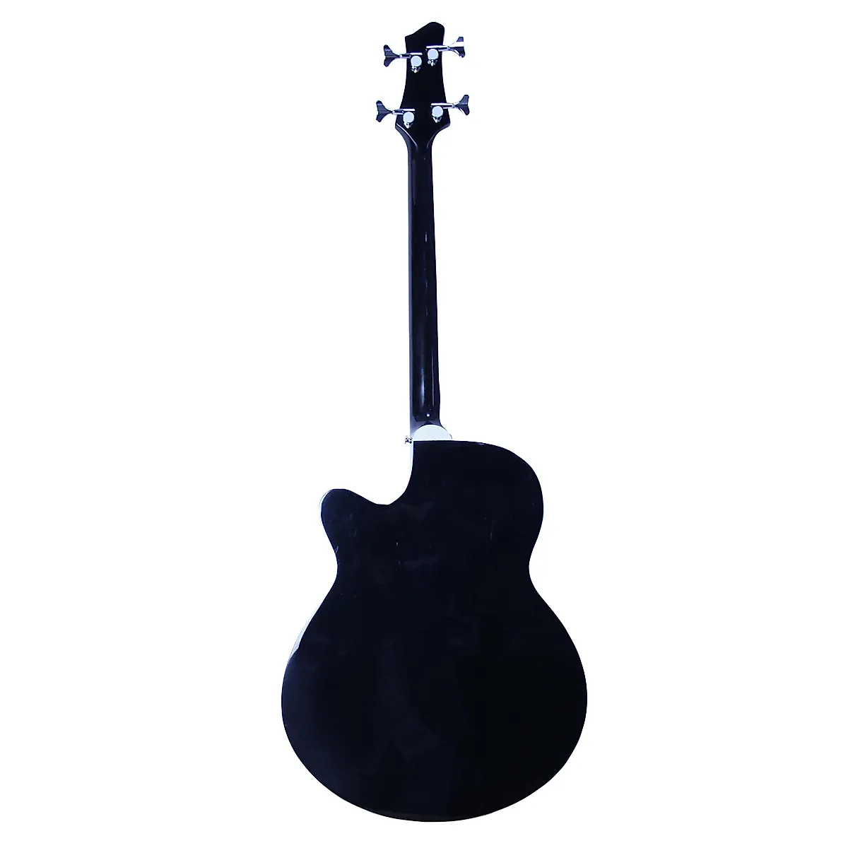 YMC 4 Strings Cutaway Acoustic-Electric Bass Guitar With 4-Band Equalizer, Adjustable Truss Rod,Gig Bag,Strap,Picks- (Black)