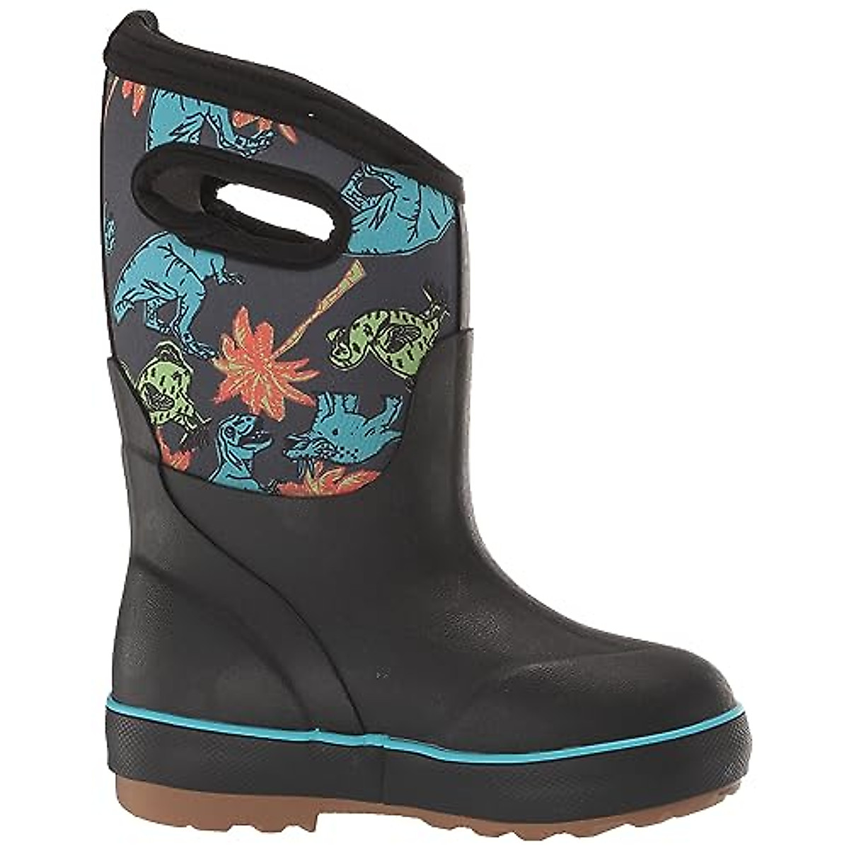 BOGS Classic II Snow Boot, Black Multi, 2 US Unisex Big Kid