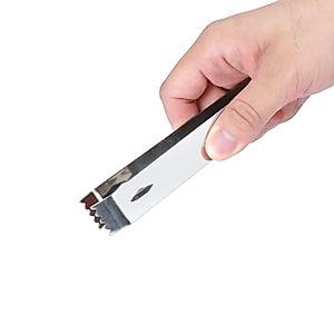 USATDD 2 Pack Serving Tongs Ice Sugar Tongs 5.9 Inches Food-Grade Stainless Steel Food Appetizer Tongs Kitchen Tongs for Serving and Cooking for Party Coffee Bar