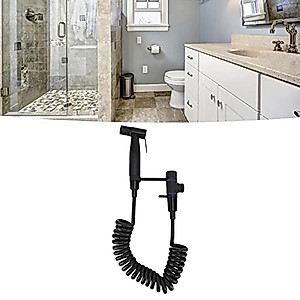 Toilet Faucet Fittings for Bathroom Handheld Toilet Spray Full Pressure Stainless Steel Leakproof Bidet Spray