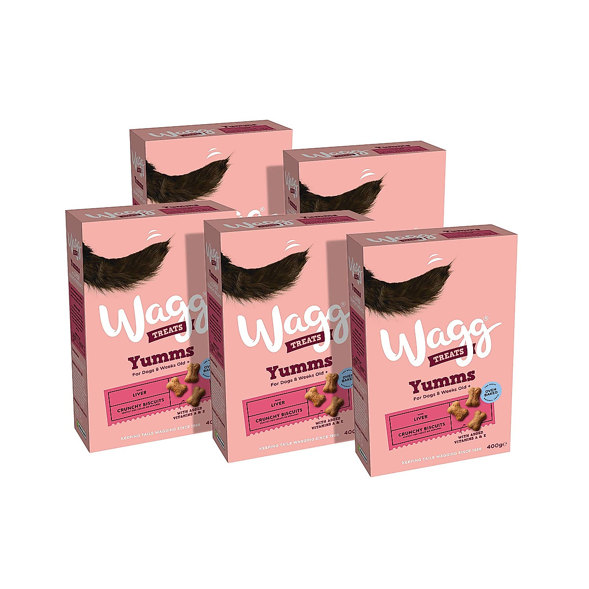 Wagg'mmms Dog Biscuits With Liver 400 g (Pack of 5)