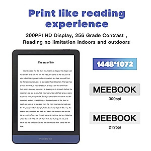 Meebook E-Reader M6 | 6' Eink Carta Screen 300PPI | Adjustable Smart Light | Android 11 | Ouad Core Processor | Audio Books|Support Google Play Store | 3GB+32GB Storage | Micro-SD Slot | Purple
