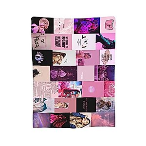 SERIZE Ultra-Soft Micro Fleece Blanket Cozy Lightweight Warm Throw Blanket Ariana Cat Girl Grande Sofa Blanket for Couch Bed Camping Travel Picnic Outdoor Kid Adults